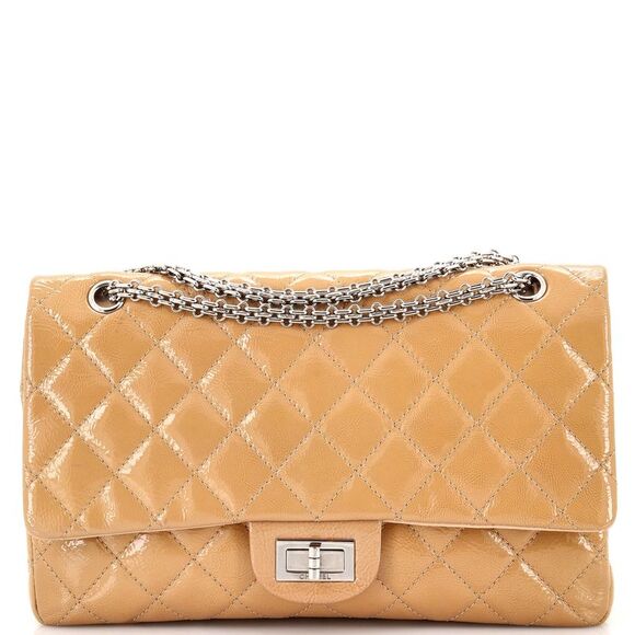 CHANEL | Bags | Chanel Reissue 255 Flap Bag Quilted Crinkled Patent 227 ...